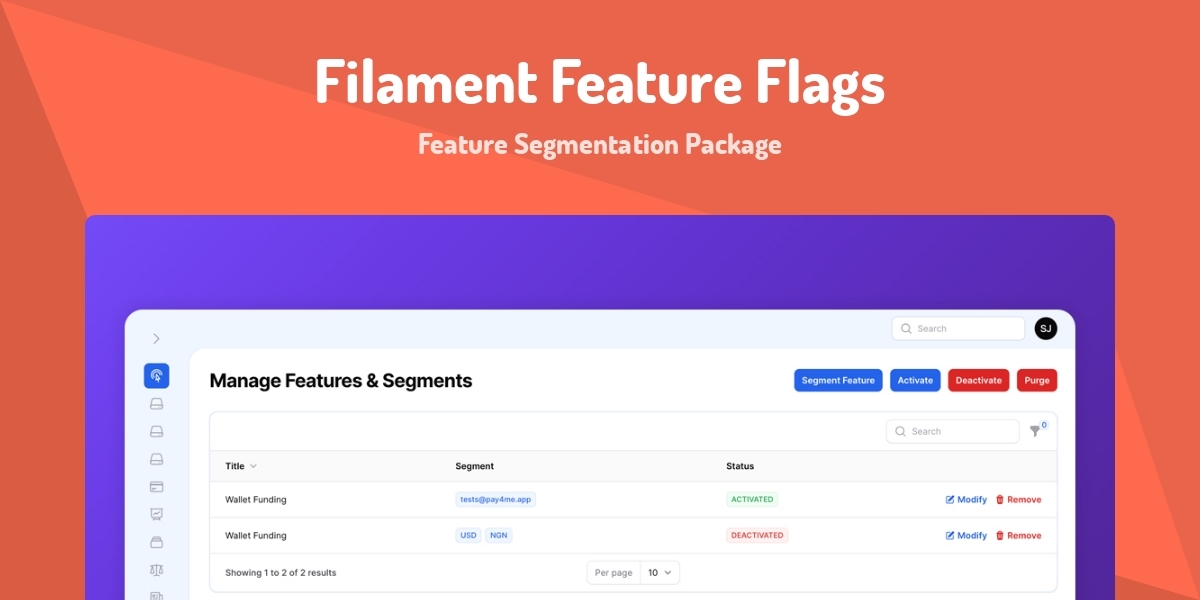 Filament Feature Flags Feature Segmentation Package Made With Laravel